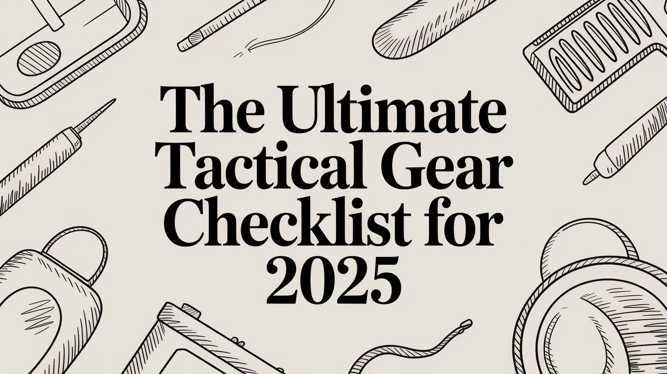 The Ultimate Tactical Gear Checklist for 2025